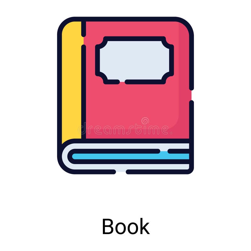 Book, Dictionary Color Line Icon Stock Vector - Illustration of library ...