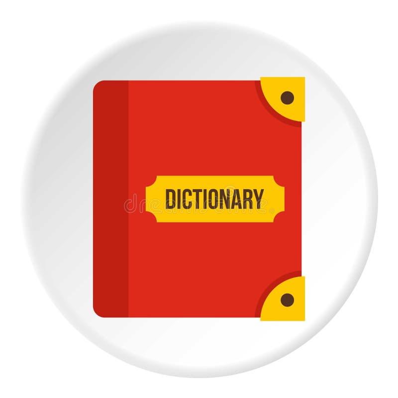 Book Dictionary Icon, Flat Style Stock Vector - Illustration of ...