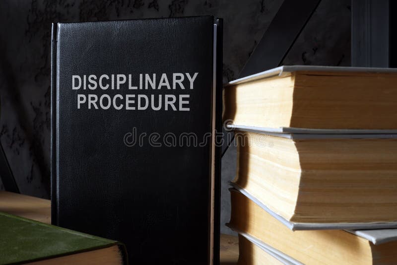 The Book Disciplinary Procedure is on the Shelf. Stock Photo - Image of ...