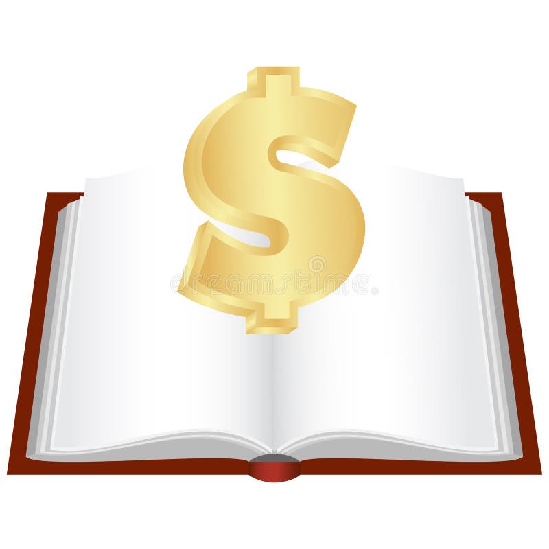 Book With Dollar Vector Icon Stock Vector - Illustration of finance ...
