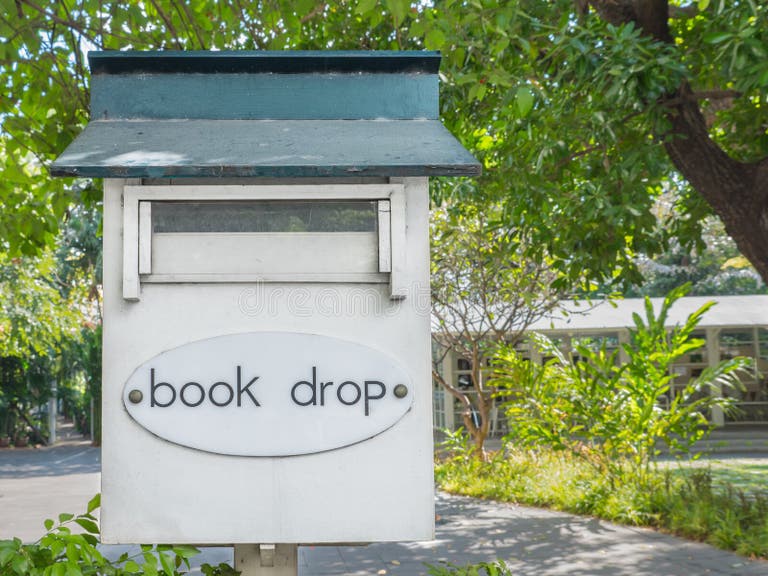 Book drop box stock photo. Image of portion, place, green - 64587468