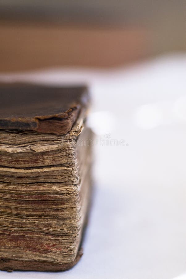 Worn out old book edge stock image. Image of worn, frayed - 32342053