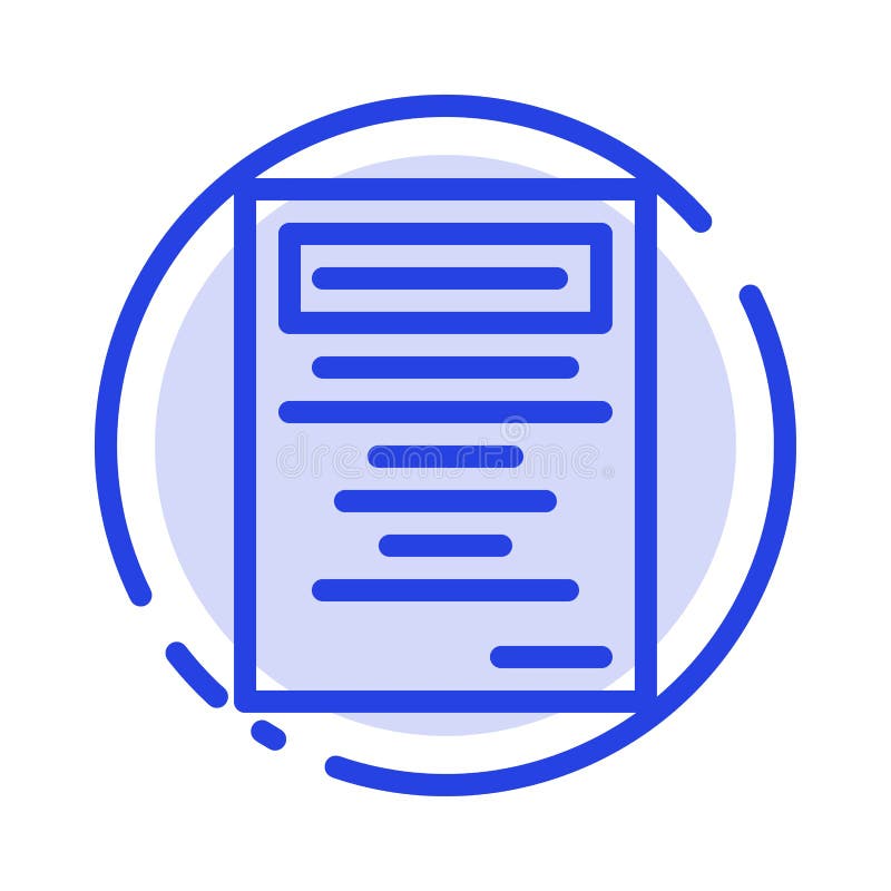 Book, Education, Study Blue Dotted Line Line Icon Stock Vector ...