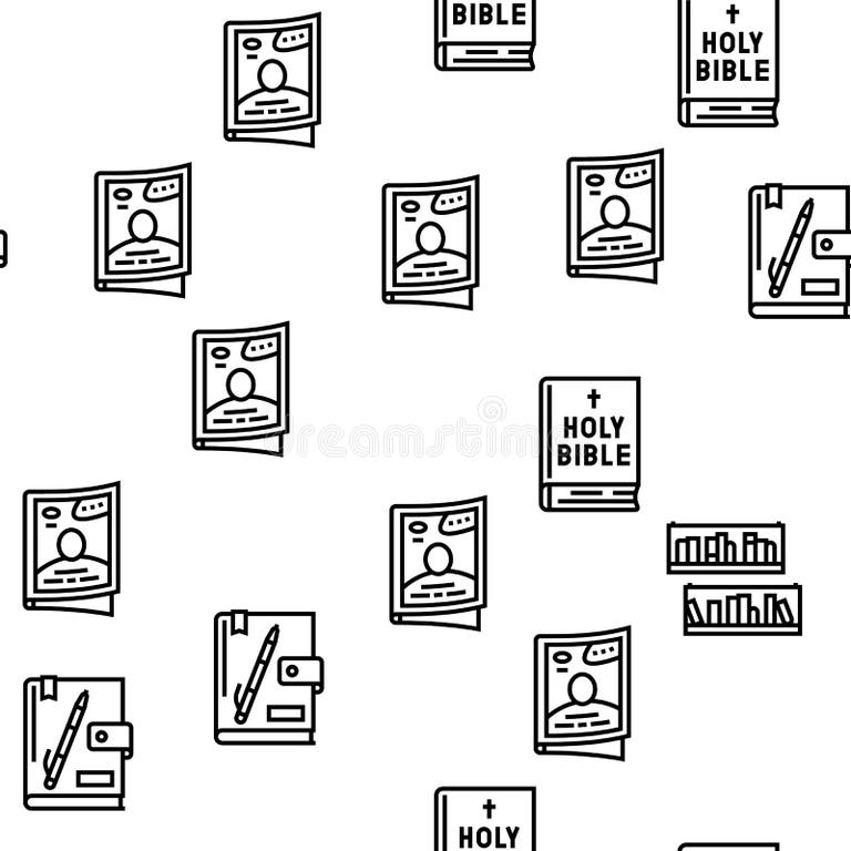 Book Educational Literature Read Vector Seamless Pattern Stock Vector ...