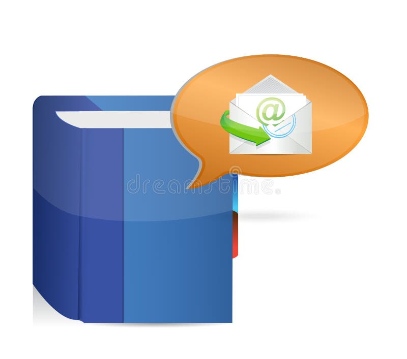 Book Email Message Illustration Design Stock Illustration ...