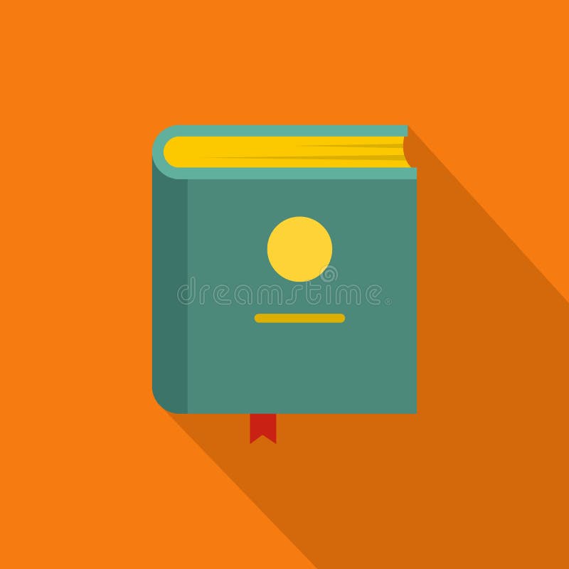 Book Encyclopedia Icon, Flat Style Stock Vector - Illustration of page, graphic: 106106568