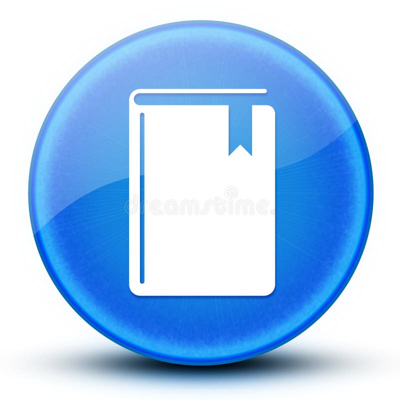 Book Eyeball Glossy Elegant Blue Round Button Abstract Stock ...