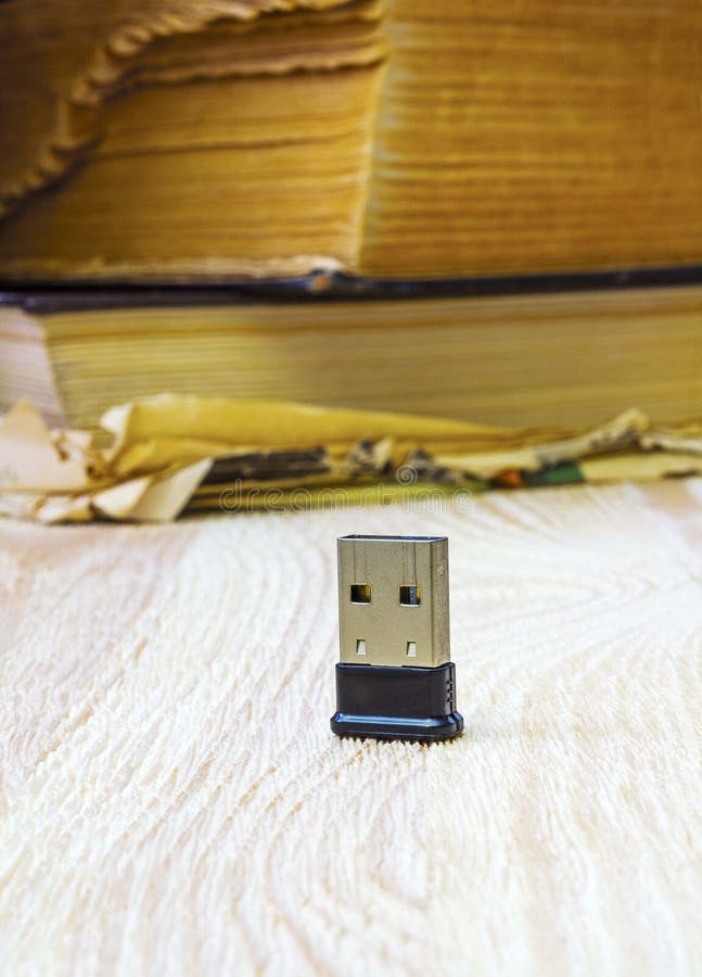 Book and flash drive stock photo. Image of medium, paper - 55683208