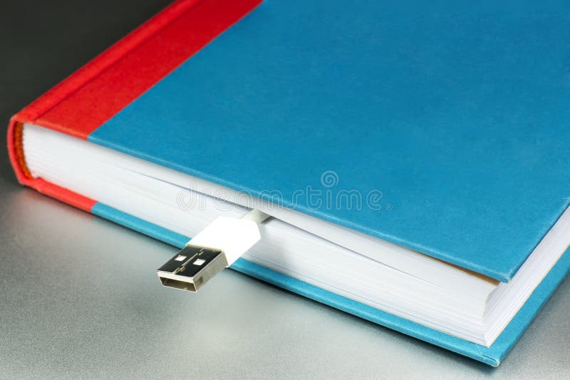 Book and flash drive stock photo. Image of education - 52014296