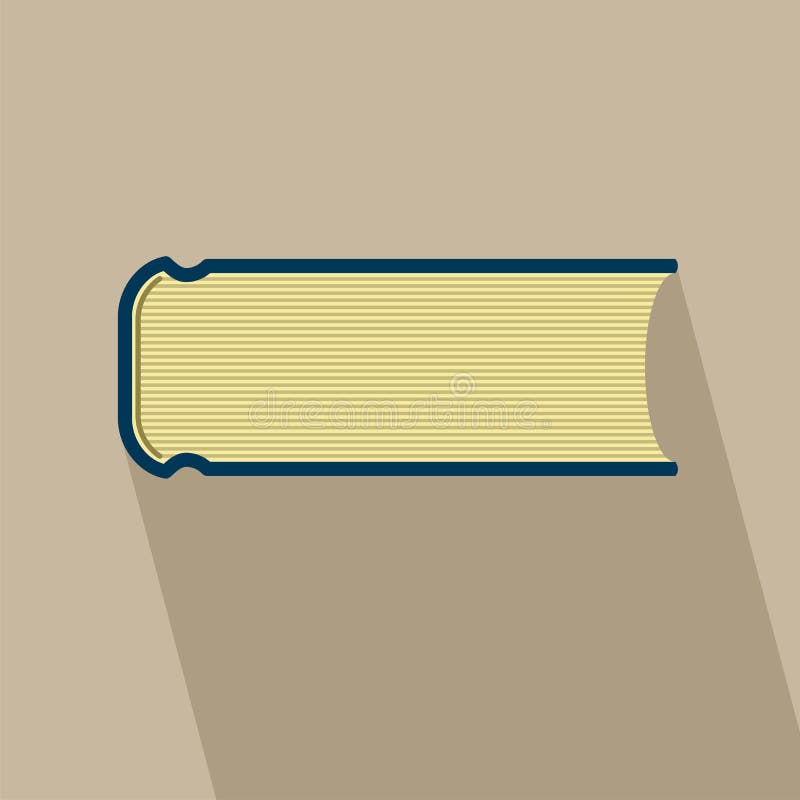 Book. Flat Design with Long Shadow. Vector. Stock Vector - Illustration ...