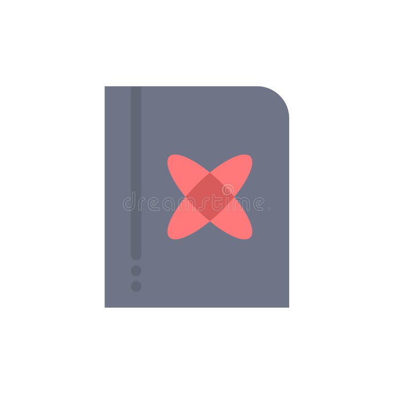 Book, Formula, Physics, Science Flat Color Icon. Vector Icon Banner ...