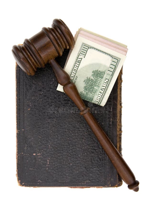 Gavel and money stock image. Image of bribe, money, gavel - 4804353