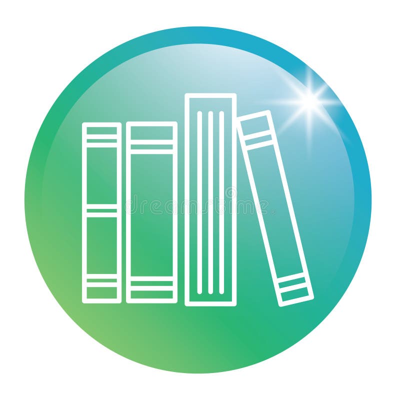 Book Glossy Button. Vector Illustration Decorative Design Stock Vector ...