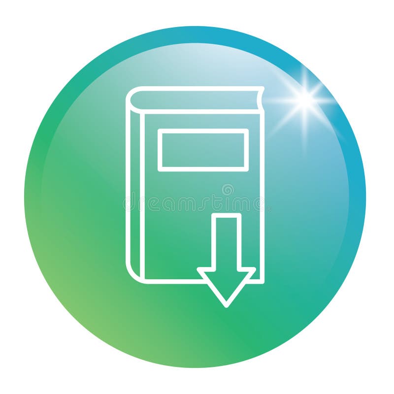 Book Glossy Button. Vector Illustration Decorative Design Stock Vector ...