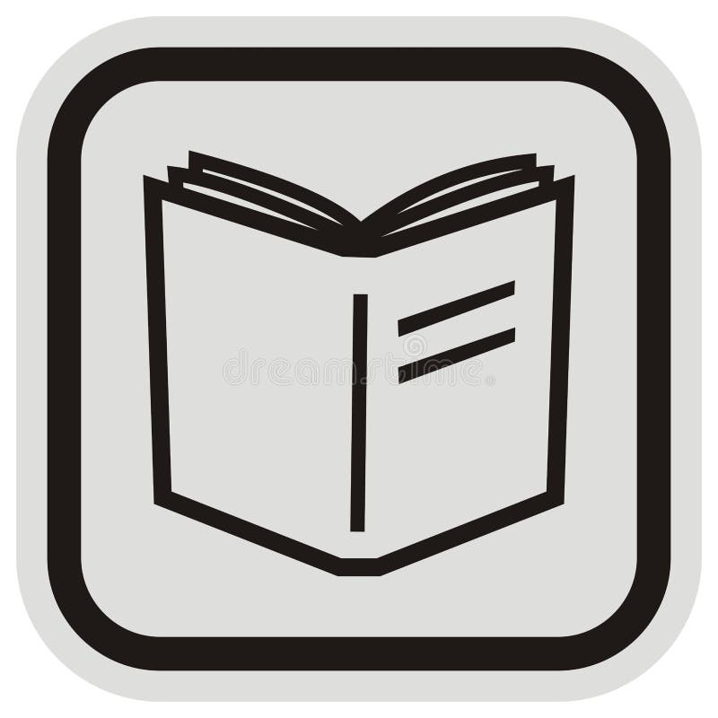 Book Marking Icon. Black Vector Graphics Stock Vector - Illustration of ...