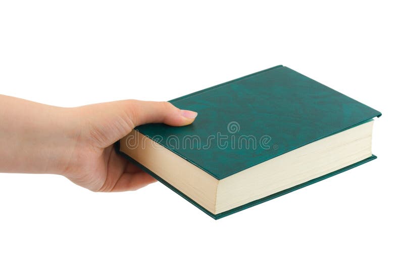 Hand holding a book stock image. Image of digit, paper - 9055071