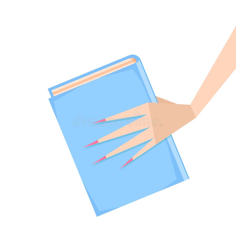 Book in hand stock vector. Illustration of read, shop - 62193716