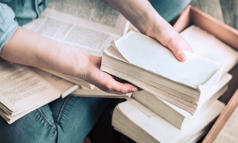 Book in hand stock photo. Image of holding, concept - 115673800