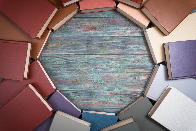 Book Hardback on Wooden Table Stock Photo - Image of novel, bestseller ...