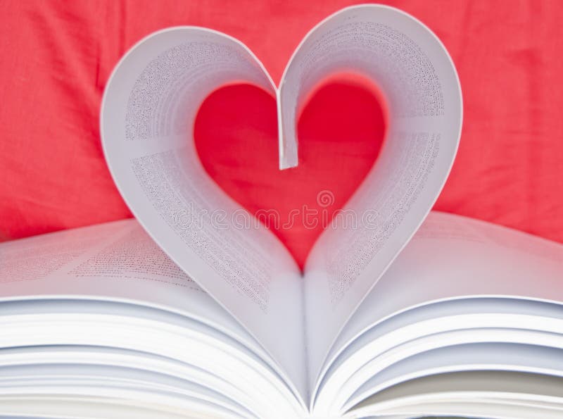 Book with heart stock image. Image of leaves, signal - 19465349