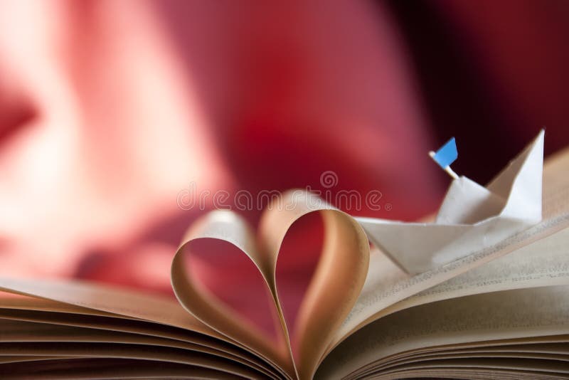 Book heart. stock photo. Image of amour, love, romantic - 28973386