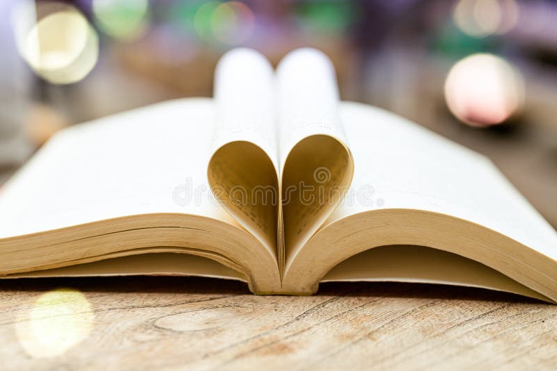 Book in Heart Shape, Wisdom and Education Concept, World Book and ...