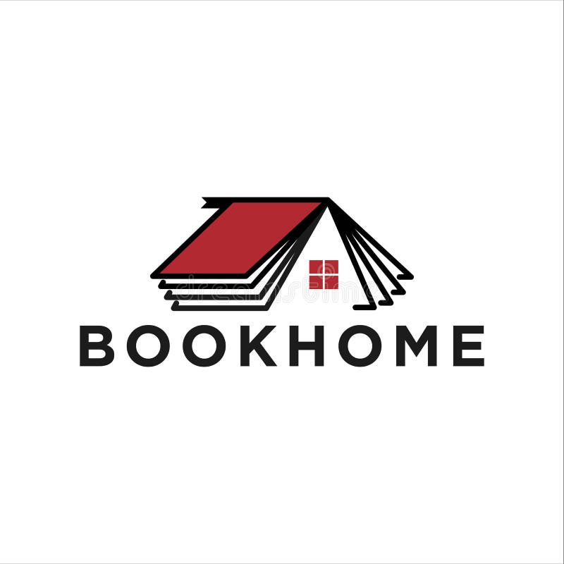 Book Home Logo Design Vector Graphic Design Template Stock Vector ...