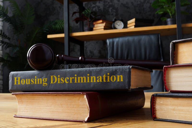 Book with Housing Discrimination Law and Gavel. Stock Image - Image of ...