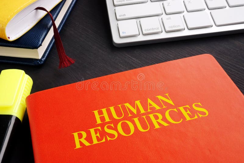 Book about Human Resources HR on the Desk. Stock Image - Image of ...