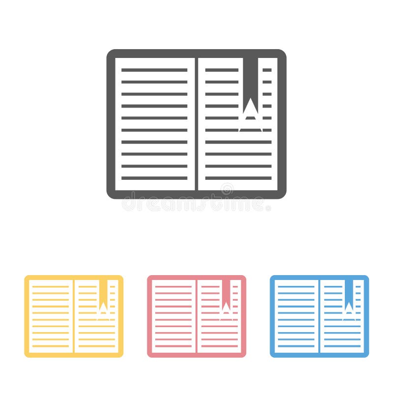 Book Icon, Read Vector, Notebook Illustration, Ebook Stock Vector ...