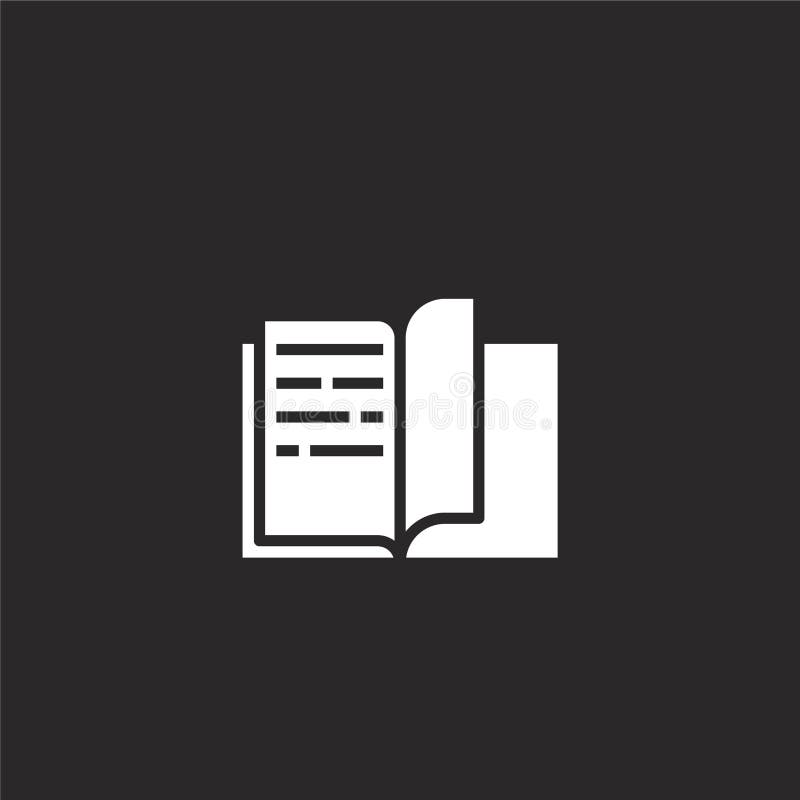 Book Icon. Filled Book Icon for Website Design and Mobile, App ...