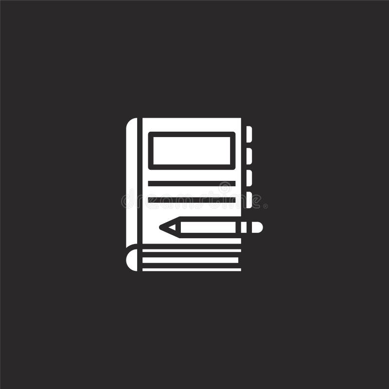 Book Icon. Filled Book Icon for Website Design and Mobile, App ...