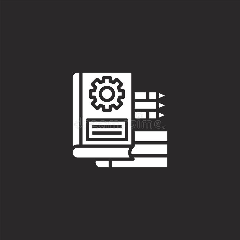 Book Icon. Filled Book Icon for Website Design and Mobile, App ...