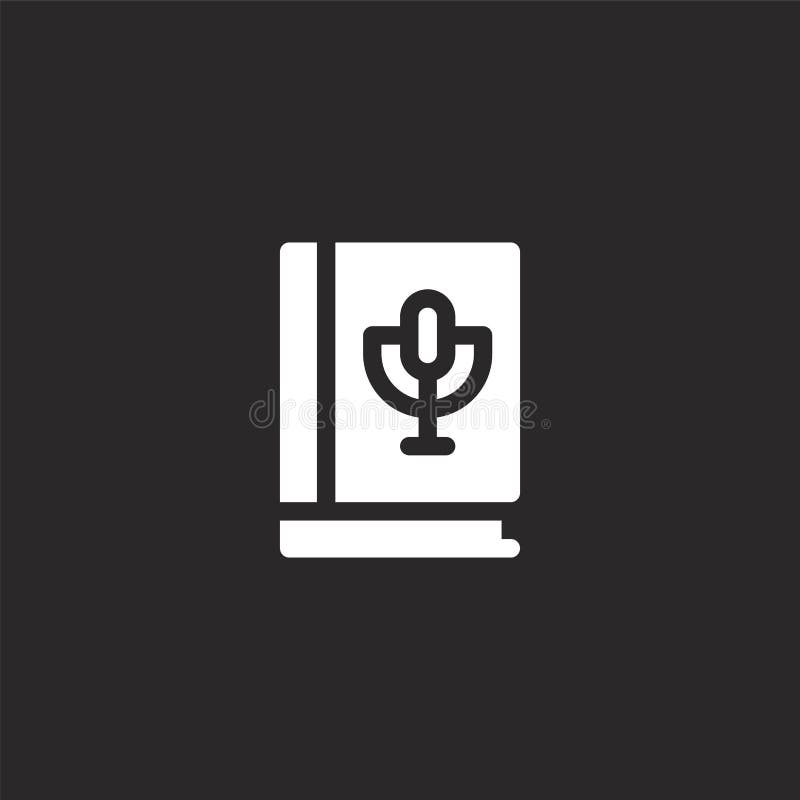 Book Icon. Filled Book Icon for Website Design and Mobile, App ...