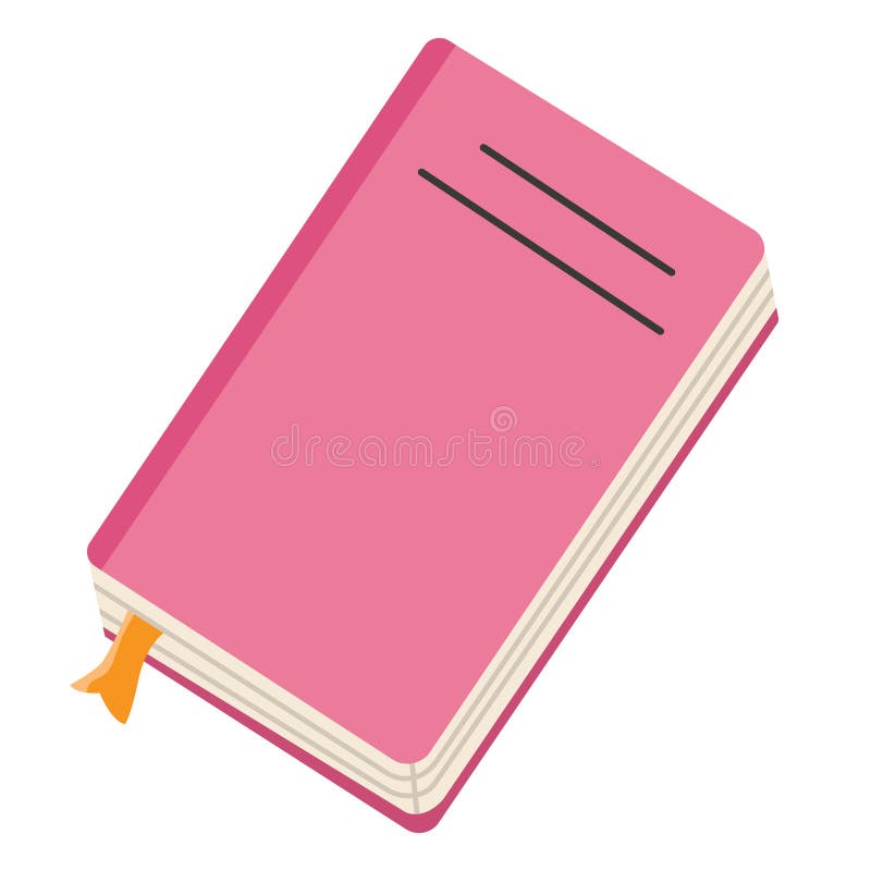 Book Icon Flat Design, Pink Text Book Illustration, Book Vector Art ...