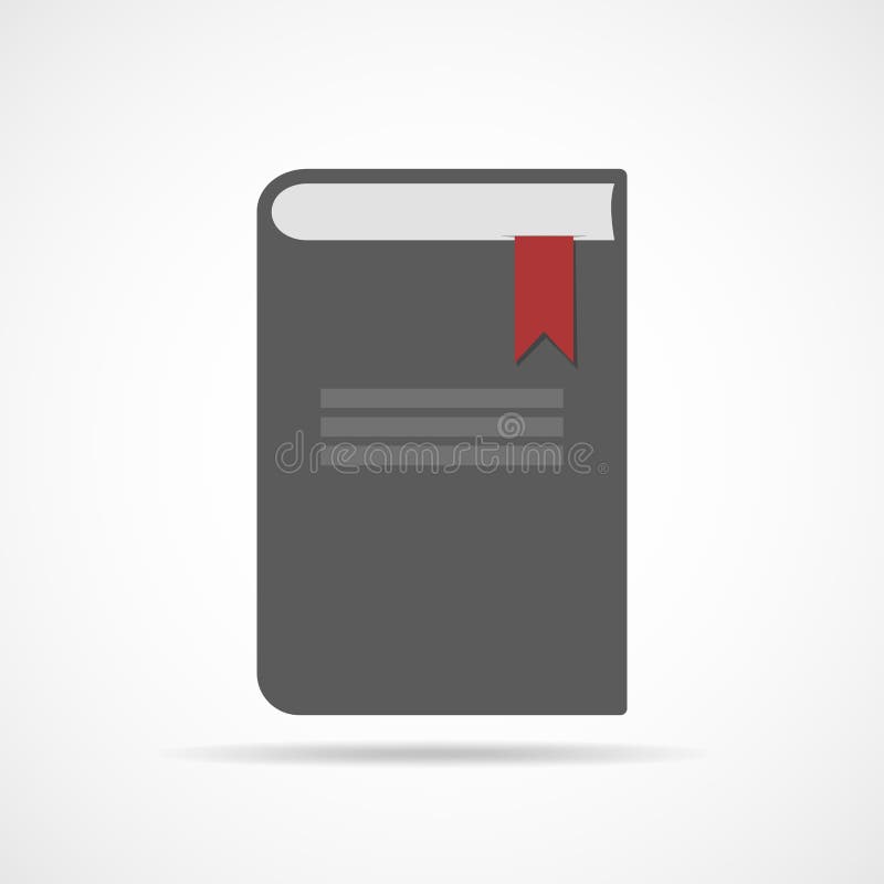 Book Flat Icon. Vector Illustration Stock Illustration - Illustration ...