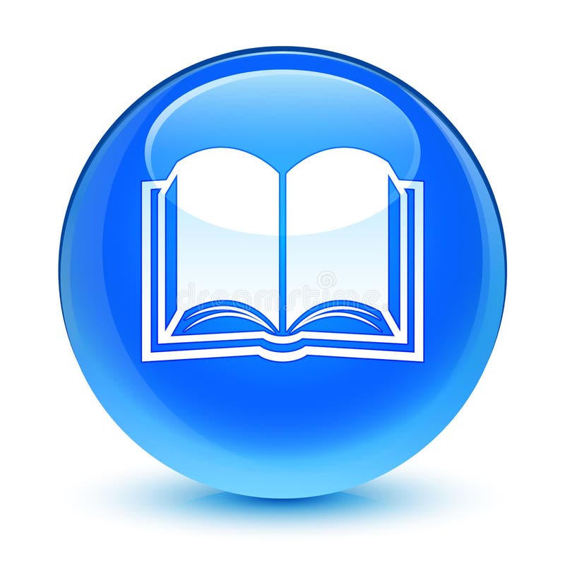 A-Z (book Icon) Splash Natural Blue Round Button Stock Vector ...