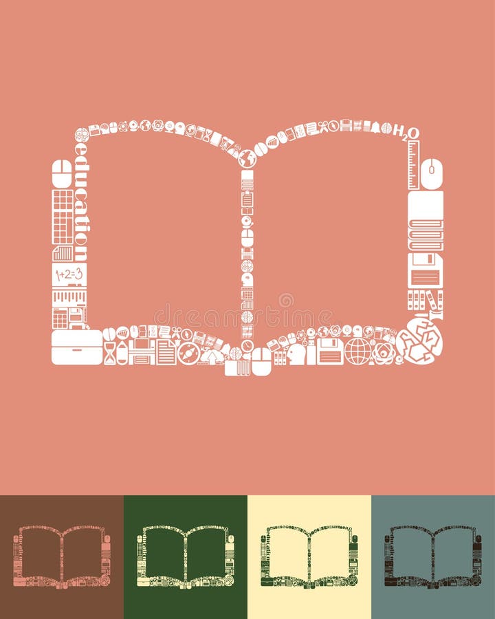 Book icon stock vector. Illustration of book, icon, abstract - 56799782