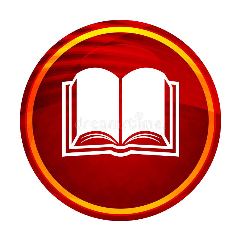 Book Icon Glassy Cyan Blue Round Button Stock Illustration ...