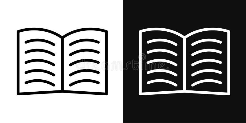 Book Icon Set. Publication Notebook Vector Symbol. Diary Pictogram ...