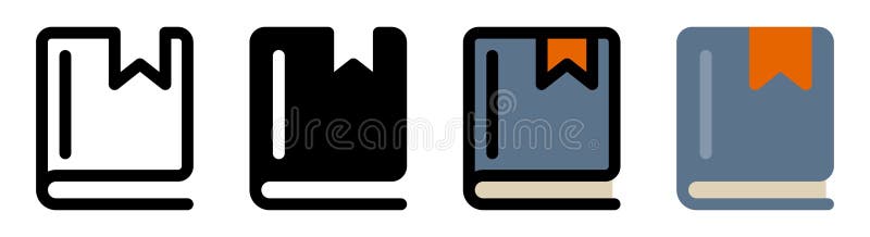 Book Icon with Simple and Elegant Design. Stock Illustration ...