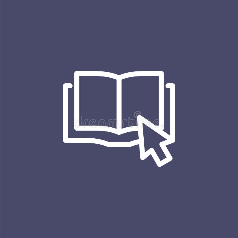 Book Icon Simple Flat Style Outline Illustration Stock Vector ...