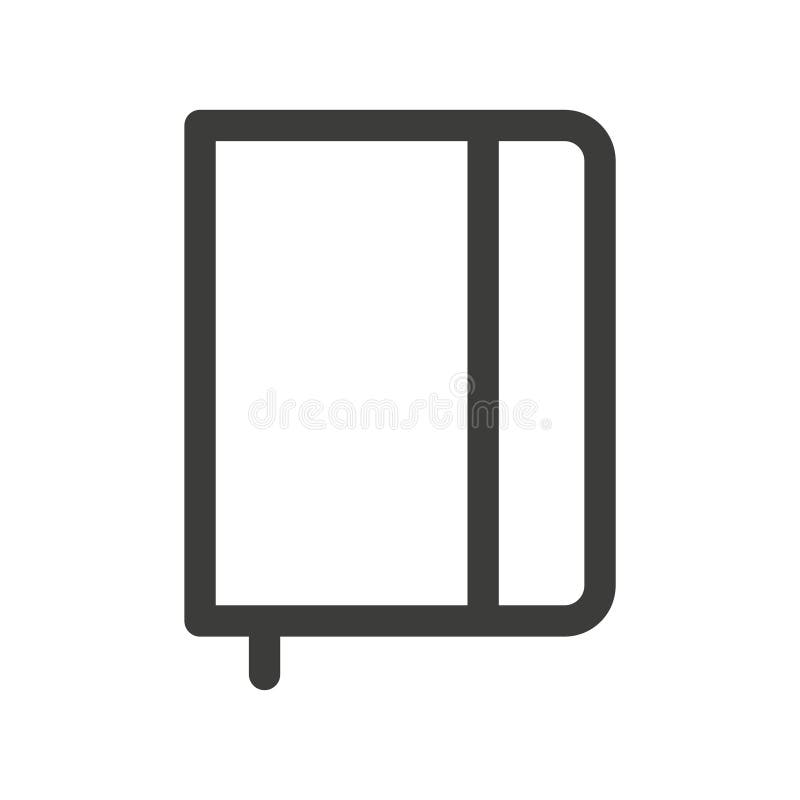 Book Icon Simple Outline Vector Logo Stock Vector - Illustration of ...