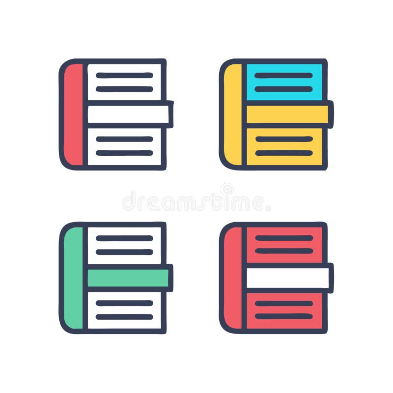 Book Icon is a Simple Graphic Representation Stock Vector ...