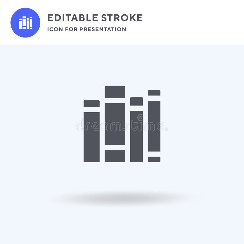 Book Icon Vector, Filled Flat Sign, Solid Pictogram Isolated on White ...