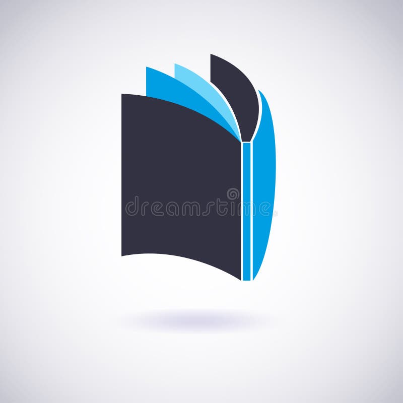 Book Icon with Glasses and Mustache. Hipster Style Stock Illustration ...