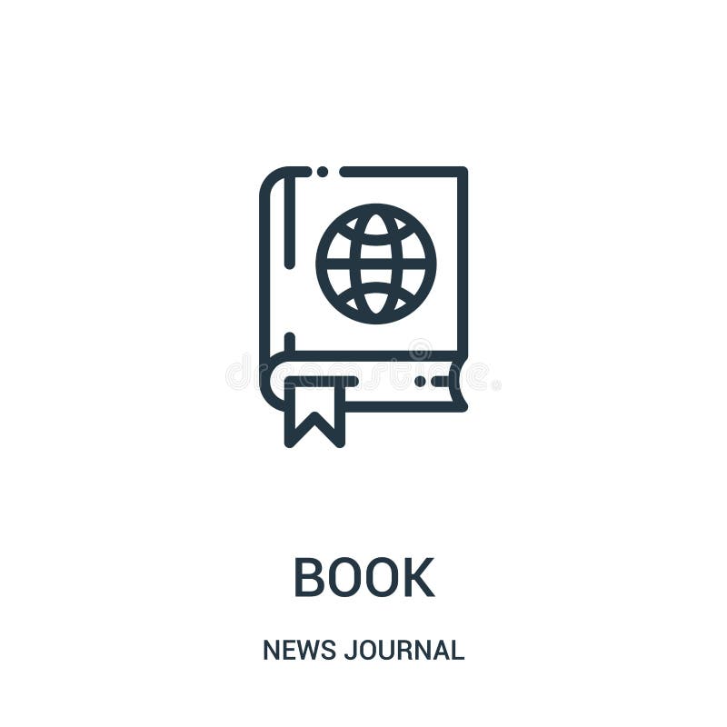 Journal Icon Vector from Travel Collection. Thin Line Journal Outline ...