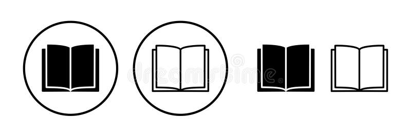 Book Icon. Open Book Vector Icon Stock Vector - Illustration of ...
