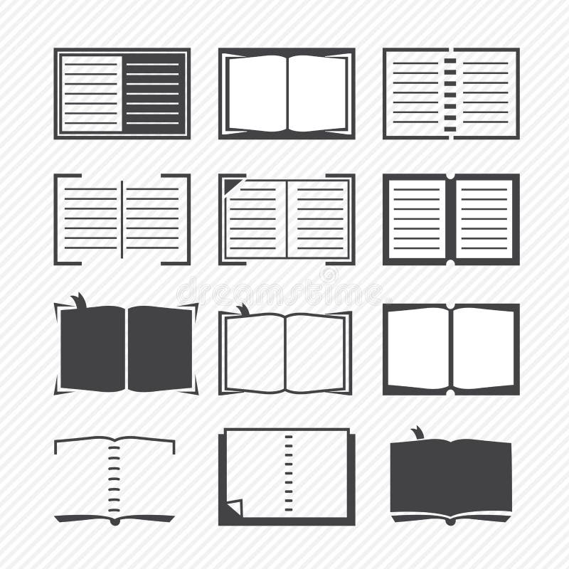 Book flat icons stock vector. Illustration of media, education - 40065324