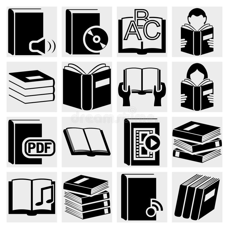 Book icons set. stock vector. Illustration of learning - 28942503